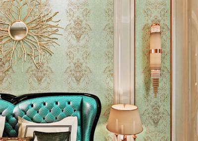 China Elegant PVC European Style Wallpaper Embossed House Decoration Wallpaper for sale