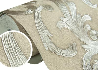 China Grey Green Modern Vinyl Wallpaper , European Style Contemporary Wall Coverings for sale