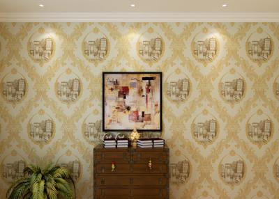 China Artistic Printed European Style Wallpaper / TV Background Wall Covering For Decoration for sale
