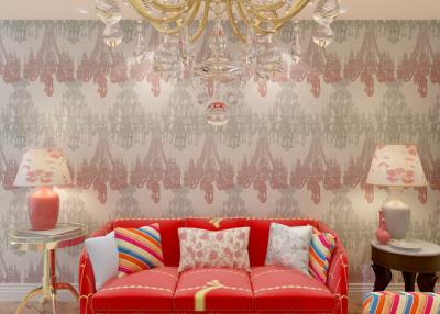 China Retro Washable 3D Effect Wallpaper For Walls TV Background Waterproof for sale