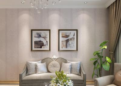 China Removable embossed 3D Home Wallpaper PVC European Style OEM Accepted for sale