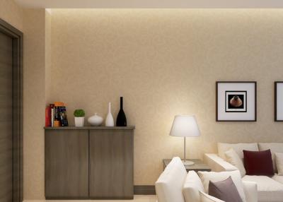China Waterproof Interior Decorating Wallpaper , Family Room Wallpaper Polyvinyl Chloride for sale