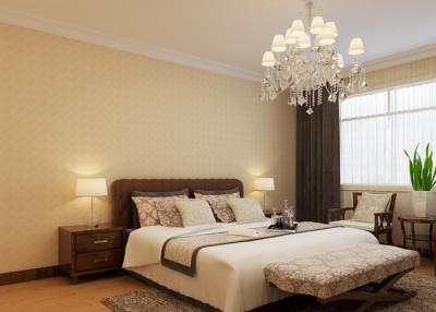 China Beige Geometric Pattern Modern Removable Wallpaper For Living Room for sale