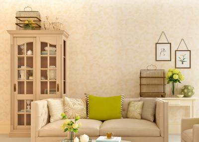 China Contemporary Living Room Wallpaper , Modern Removable Wet Embossing Wallpaper for sale