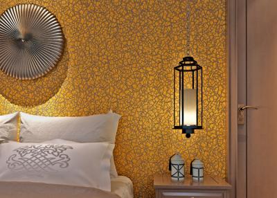 China Soundproof Bronzing Modern Luxury Wallpaper Peelable With Crevasse Crack Pattern for sale