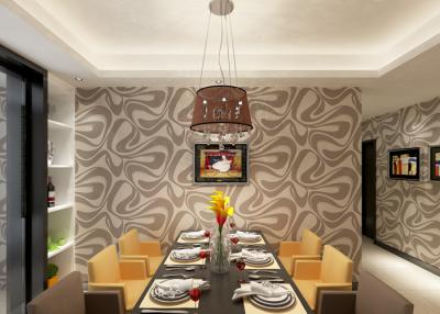 China Non Woven Washable Modern Removable Wallpaper For Bedroom With Foam for sale
