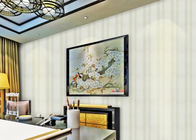 China Peelable Washable Striped Non Woven Wallpaper For Living Rooms decorative for sale