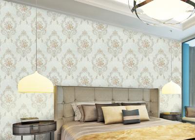 China Damask Flower House European Style Wallpaper For Home Interior Decoration for sale