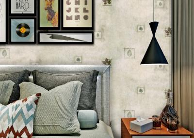 China 0.53*10M Removable Living Room Wallpaper , Non Woven Wallcovering American Style for sale