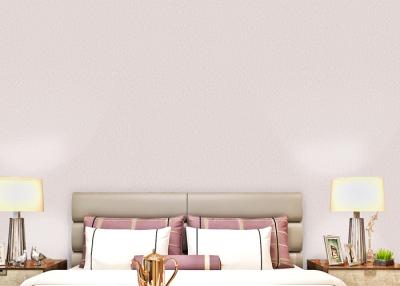 China Pink 0.53*10m Bedroom Non Woven Wallpaper for interior , Sound absorbing for sale