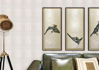 China Embossed Eco Friendly Non Woven Modern Removable Wallpaper For Bedding Room for sale
