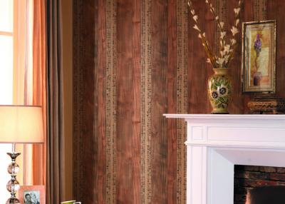 China European Style Living Room home interior wallpaper Cobblestone Pattern And Wood Grain Pattern for sale