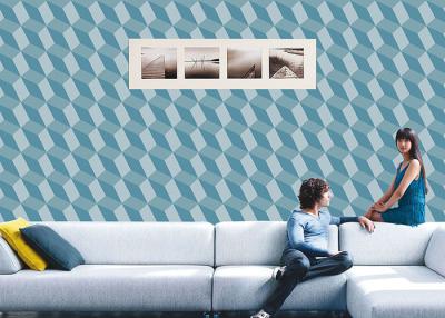China 3D Effect Geometric interior decorating wallpaper 0.53*10M / Roll  Non - Pasted for sale