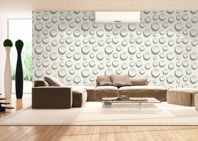 China 0.53*10M Embossed Interior Room Wallpaper , Fashion Round Bead Pattern Wallpaper for sale