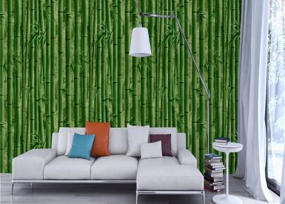China 3D Kids Room Country Style Wallpaper , Nature Bamboo Pvc Embossed Vinyl Wallpaper for sale