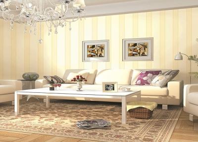 China Briliand Stripe Simple Colorful 3D Home Wallpaper Natural Plant Fibers for sale