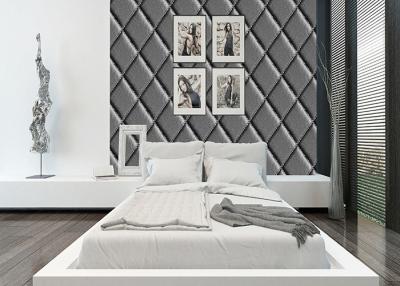 China High Imitation Leather Strippable Washable Room Decoration Wallpaper 0.53*10m for sale