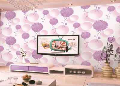 China Colored Heat Insulation Kids Bedroom Wallpaper , Decoration DIY Floral Foam Sticker Wallpaper for sale