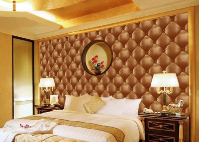 China Diamond Printing Inmitation Leather Modern Removable Wallpaper Concise Style for sale