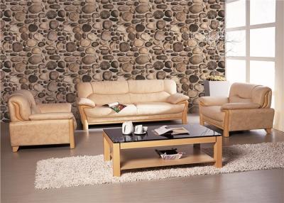China PVC Natural Plant Fibers Rustic Vinyl coated Living Room Wallpaper With Colorful Stone for sale