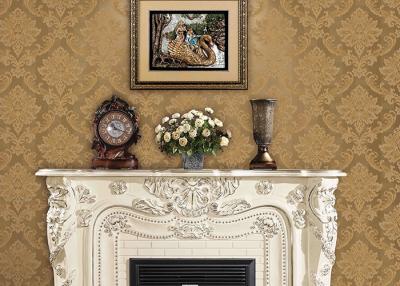 China Classical Damask Pattern European Style Wallpaper 3D Effect Wall Covering for sale