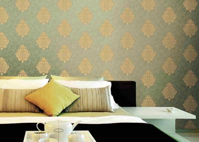 China Classical Damask Pattern PVC Vinyl Wallpaper Non pasted Wallpaper Roll for sale