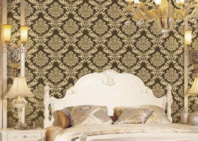 China Luxury European Style Classic Damask Wallpaper PVC For Home Decoration for sale