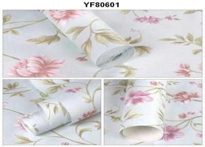 China Custom Eco - Friendly Strippable Self Adhesive Wallpaper For Sofa Background for sale