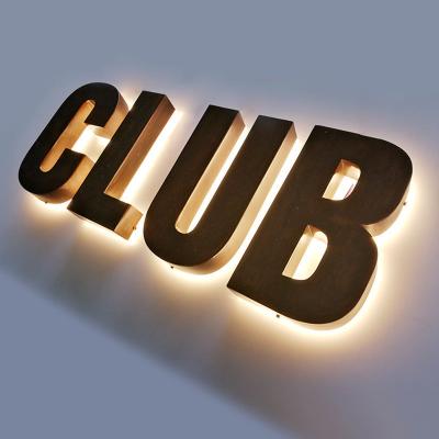Cina Segno retroilluminato metallo per lampada a lettera in alluminio a LED 3D personalizzata in vendita