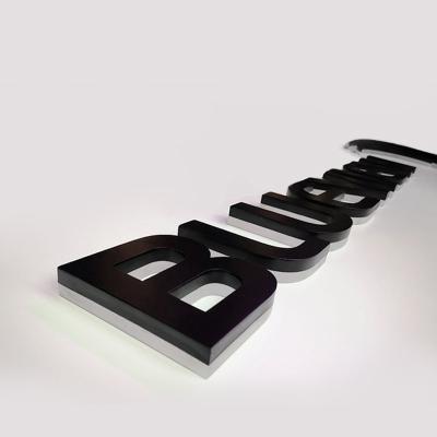 Cina Segno retroilluminato metallo per lampada a lettera in alluminio a LED 3D personalizzata in vendita