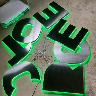 Cina Segno retroilluminato metallo per lampada a lettera in alluminio a LED 3D personalizzata in vendita