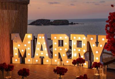 Cina Infissi a neon personalizzati illuminano le lettere per la festa di nozze in vendita