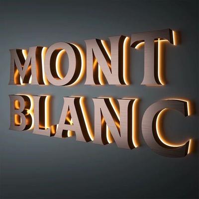 Cina Insegna frontale a LED per PC frontale personalizzata per negozio in metallo Insegna con lettera per negozio a LED personalizzata aziendale 3D in vendita