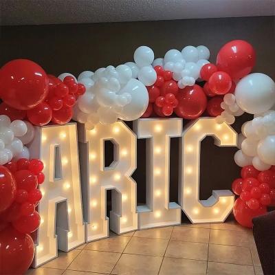 Cina Lettere LED in acciaio inossidabile personalizzate per la festa di nozze all' aperto in vendita