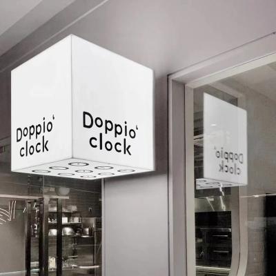 Cina Dimensioni personalizzate segnale della scatola di luce esterna con telaio in acciaio inossidabile e sorgente di luce LED in vendita