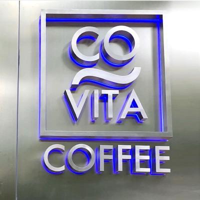 Cina Pubblicità Voltaggio di ingresso 12V Led Illuminato Segno Logo personalizzato Segno lettera retroilluminato Segno 3D Lettere LED Segno luce in vendita