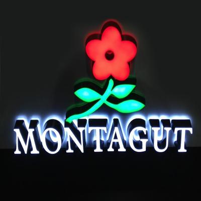 Cina Segno luminoso 3D personalizzato all' esterno con lettere acriliche illuminate e arte a LED a 25 ° C in vendita