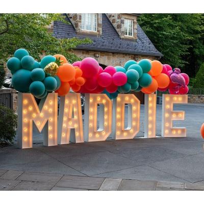 Cina 12V Voltaggio di ingresso Lettere 3D grandi illuminate Marry Me LED Marquee Sign per il matrimonio in vendita