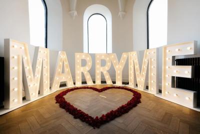 Cina Marquee personalizzato illumina lettere segno al neon per il tuo matrimonio Un matrimonio fatto in cielo in vendita