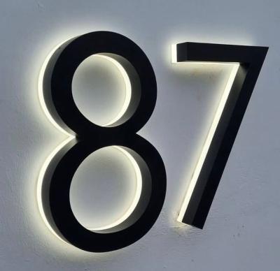 Cina Segnaletica esterna Logo 3d personalizzato retroilluminato segnale luminoso per aziende Illuminazione pubblicitaria in vendita
