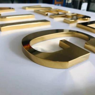 Cina Segnali LED personalizzabili in acciaio inossidabile per alfabeto da A a Z e numeri in vendita