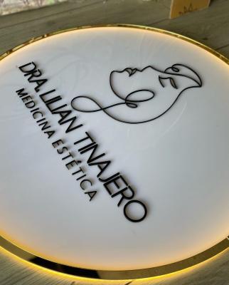 Cina Segnali LED personalizzabili in acciaio inossidabile per alfabeto da A a Z e numeri in vendita