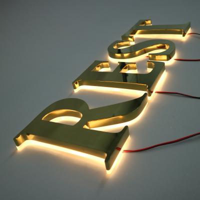 Cina LED Strips Fonte di luce Custom Metal Storefront Outdoor Front 3D Shop Business Signage in vendita