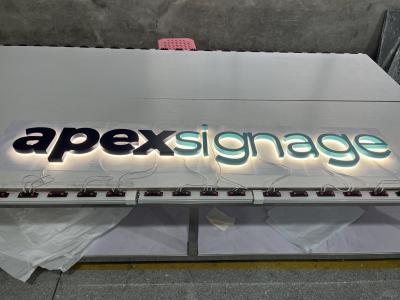Cina Dimensioni personalizzate Lettere di canale in metallo a LED segnale retroilluminato per pubblicità esterna personalizzata in vendita