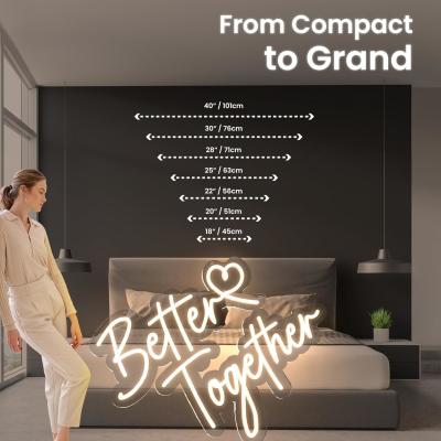 Cina Fotocamera gialla acrilica Spedizione Logo personalizzato Neon Light Wedding Sign Snow Business Logo in vendita