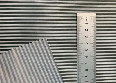 Cina tessuto a strisce in bianco e nero del poliestere di 55GSM 290t in vendita
