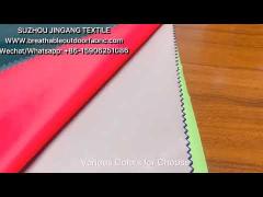100%Nylon Bright PU Coating Oil Resistant Easy Care Winter Jacket Fabric