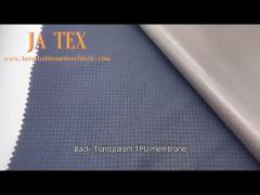 100% Polyester 300T FD Pongee TPU Membrane Water Repellent Vintage Outdoor Fabric
