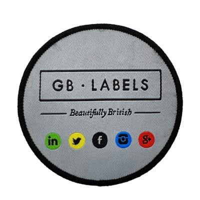China Pandone kleur opstrijkbare patches voor jassen Klittenband patches aangepast voor jeans Te koop
