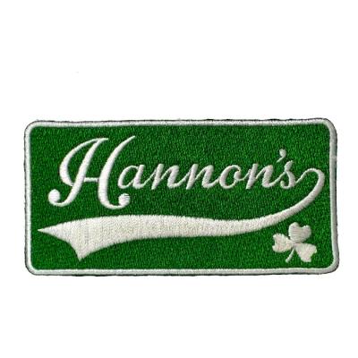 Cina Il poliestere infila le toppe del ricamo di Logo Patches Merrow Border Clothing del ricamo in vendita